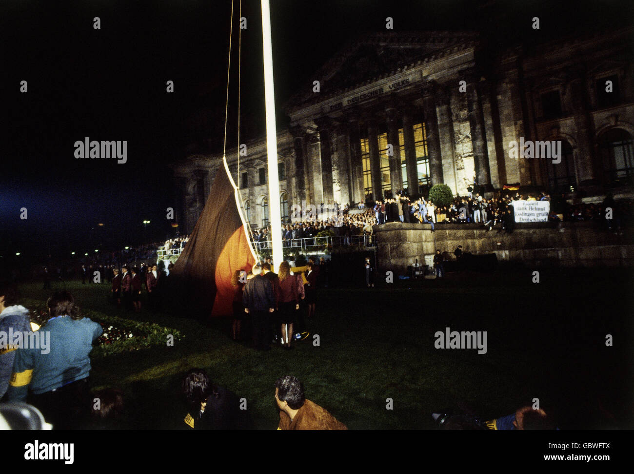 German Reunification Reichstag 1990 High Resolution Stock Photography ...
