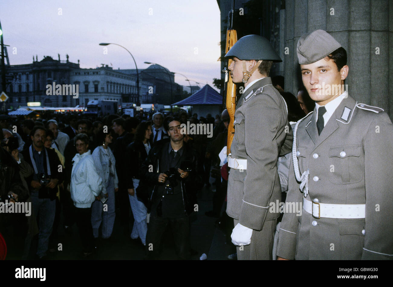 geography / travel, Germany, reunification, NVA guard, regiment ...