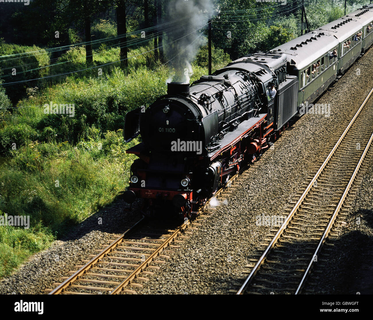transport / transportation, railway, steam locomotive, 1970s ...