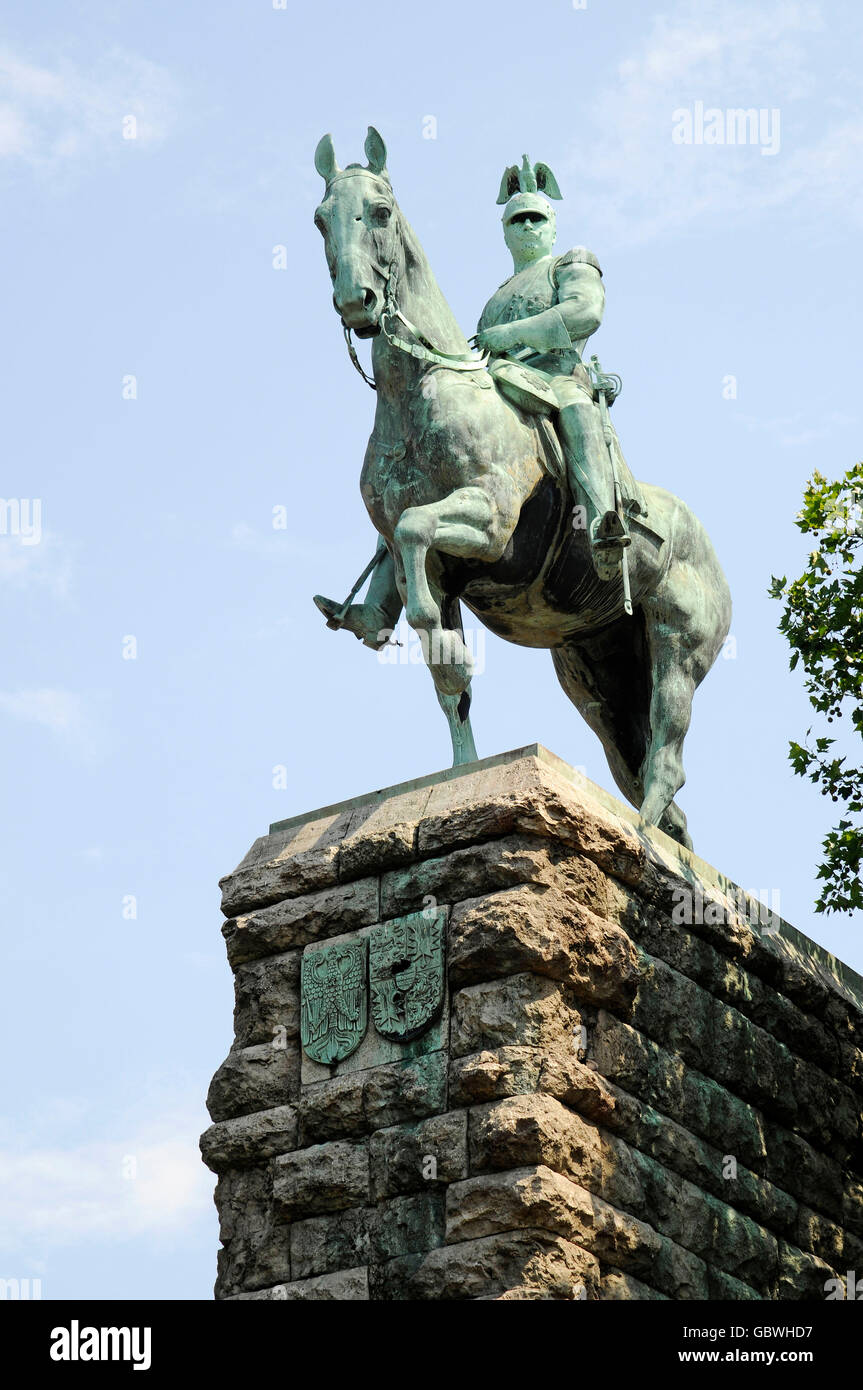 Kaiser Wilhelm, emperor William, equestrian statue, memorial ...