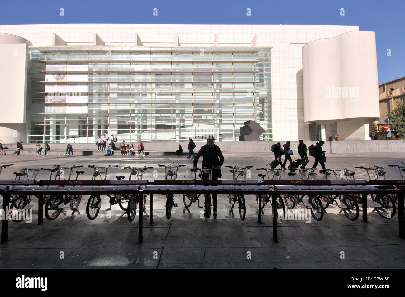 Plaça dels Àngels. MACBA (Museum of Contemporary Art, 1987-95, designed ...