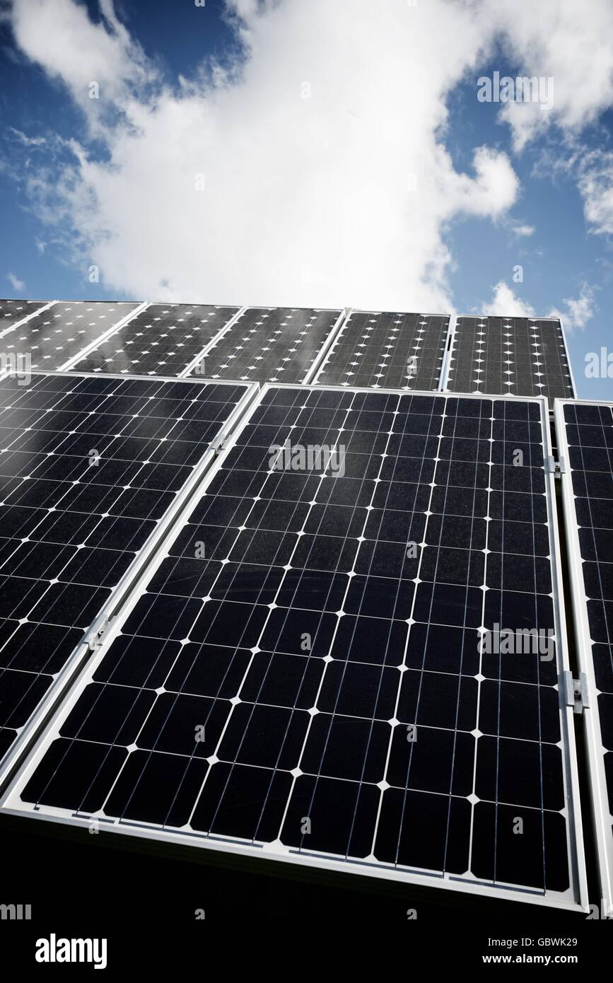 detail of a photovoltaic panel for renewable electric production Stock ...