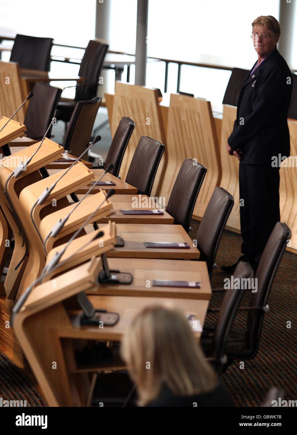Empty chamber scottish parliament hi-res stock photography and images ...