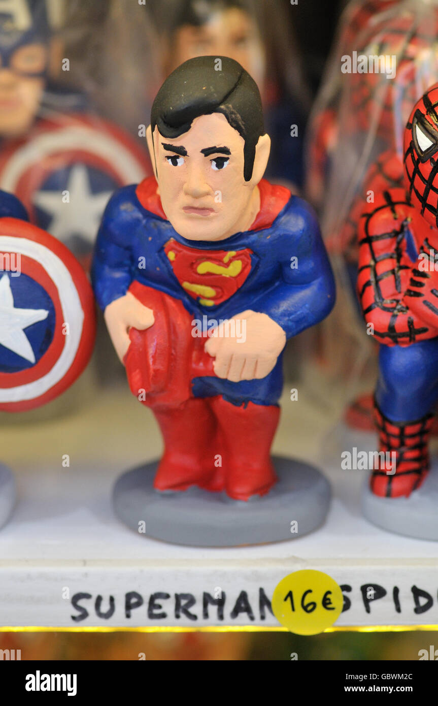 ´Caganers´, Superman, particular feature of modern nativity scenes at ...