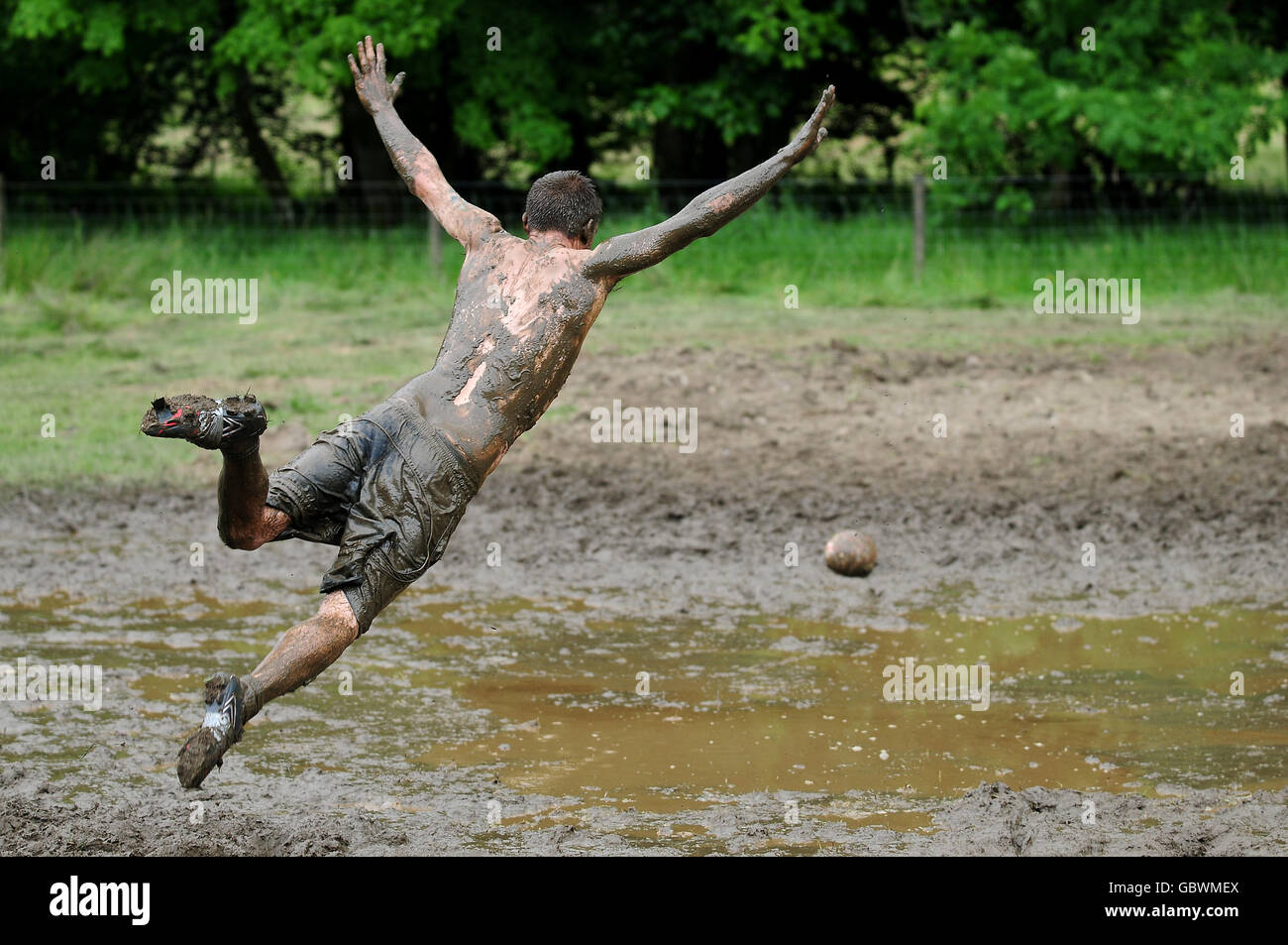 Soccer - Swamp Soccer New World Championships - Strachur Stock Photo ...