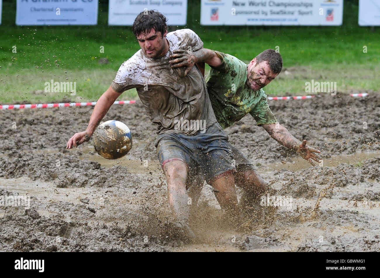 Soccer - Swamp Soccer New World Championships - Strachur Stock Photo ...