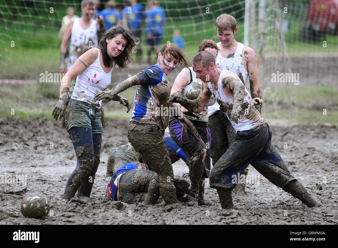 Soccer - Swamp Soccer New World Championships - Strachur Stock Photo ...