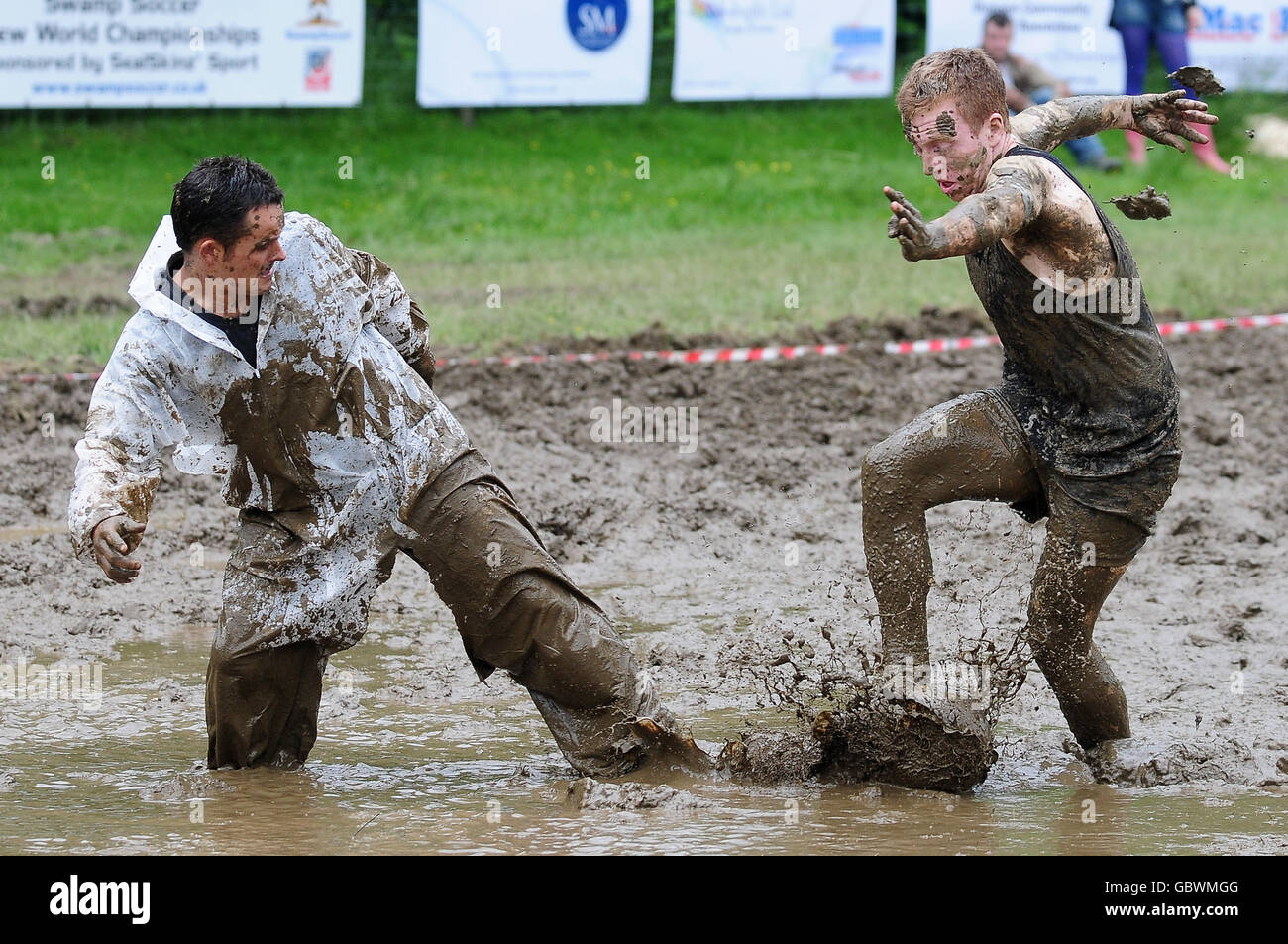 Soccer swamp soccer new world championships strachur hi-res stock ...