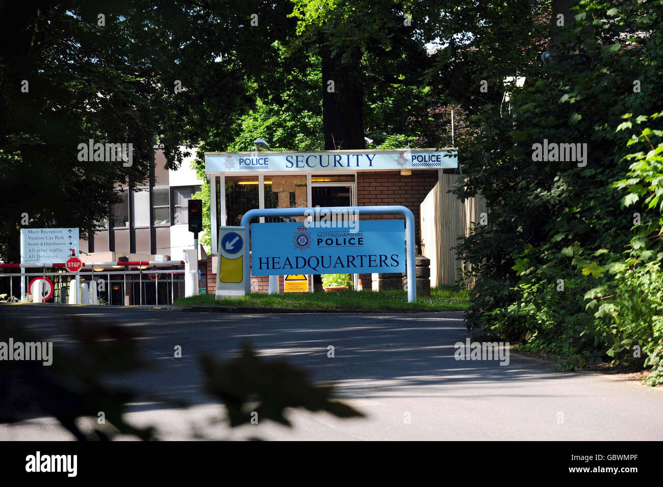 Entrance to Nottingham Police Headquarters, Sherwood Lodge, Arnold ...
