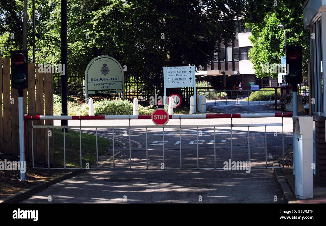 Entrance to Nottingham Police Headquarters, Sherwood Lodge, Arnold ...