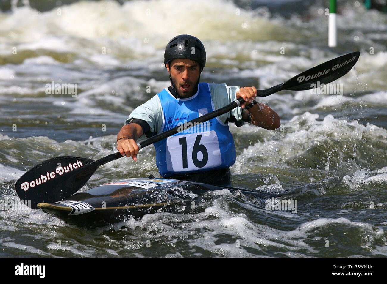 Water Sports - European Canoe Slalom Championships 2009 - Holme Pierrepont. Greece's Athanasios ...