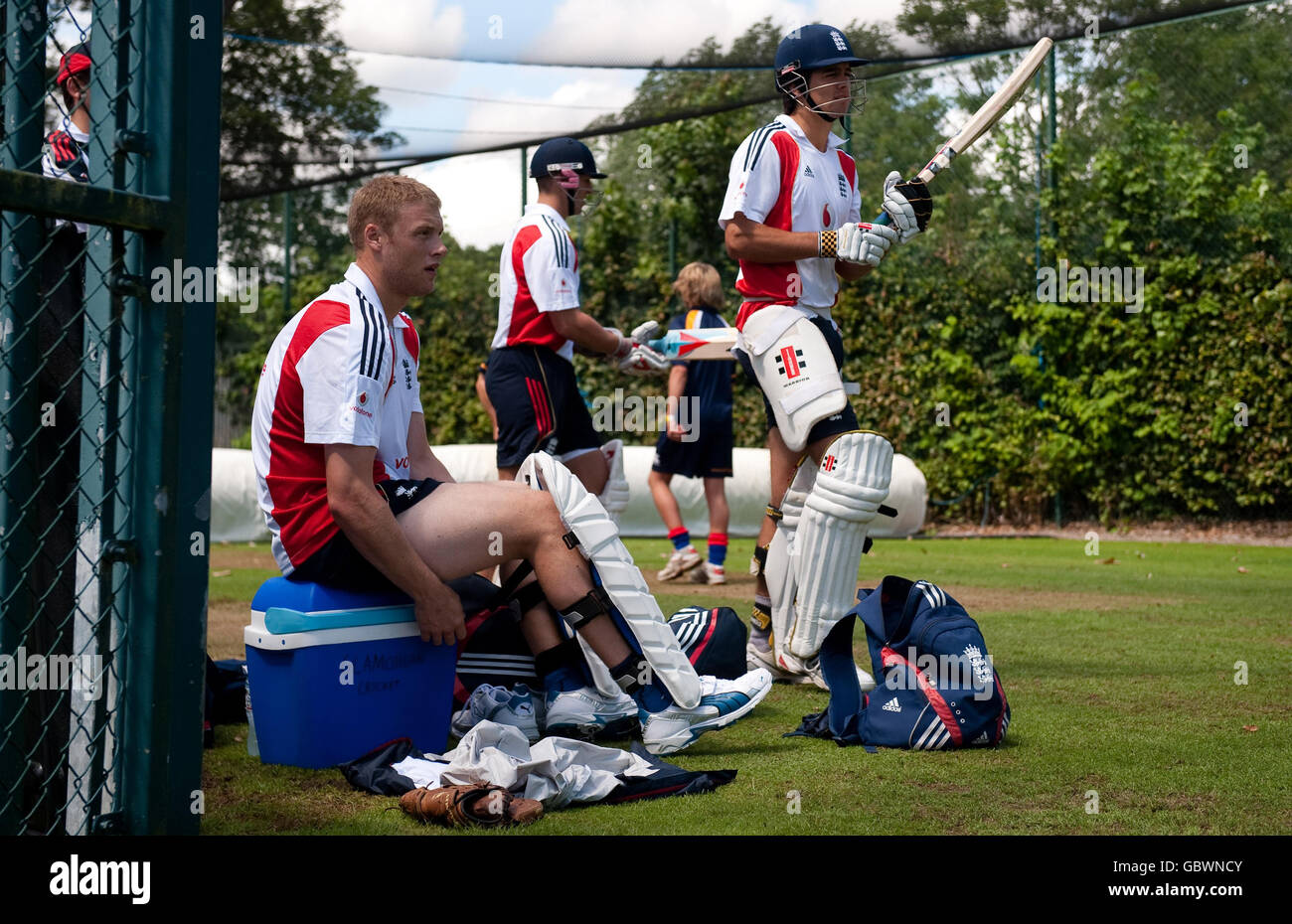 Cricket - England Nets Session - Sophia Gardens Stock Photo - Alamy