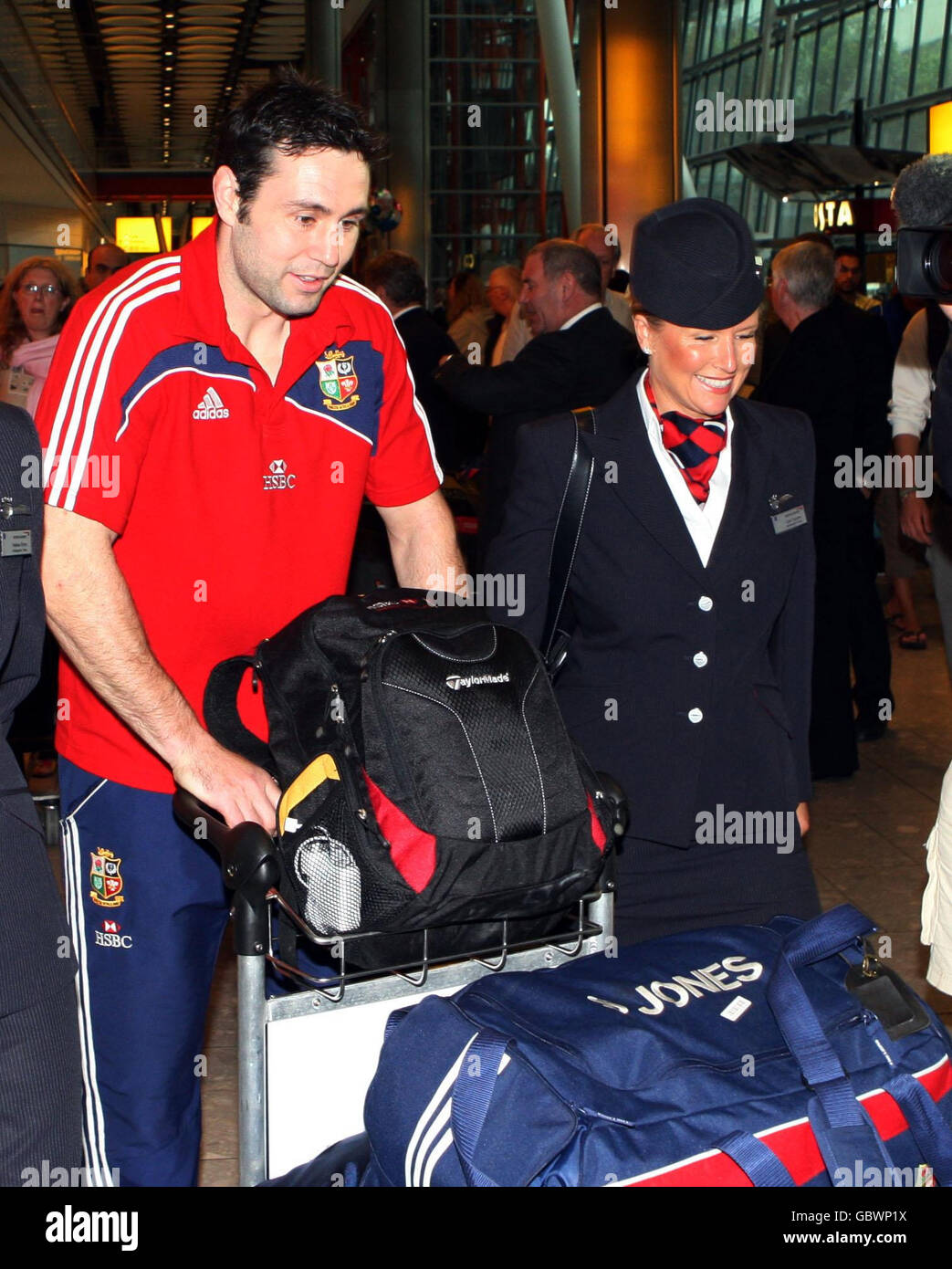 Rugby Union - British and Irish Lions Return - Heathrow Stock Photo - Alamy