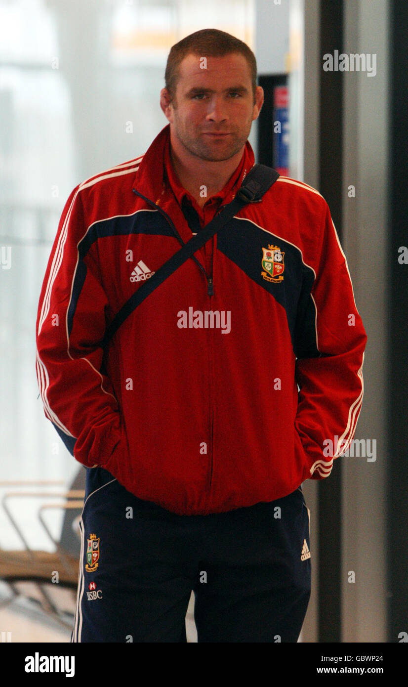 Rugby Union - British and Irish Lions Return - Heathrow Stock Photo - Alamy