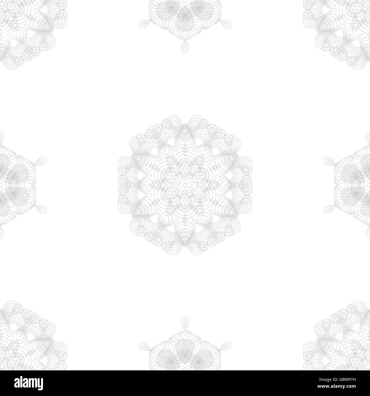 Rosette Seamless Pattern Stock Vector Image & Art - Alamy