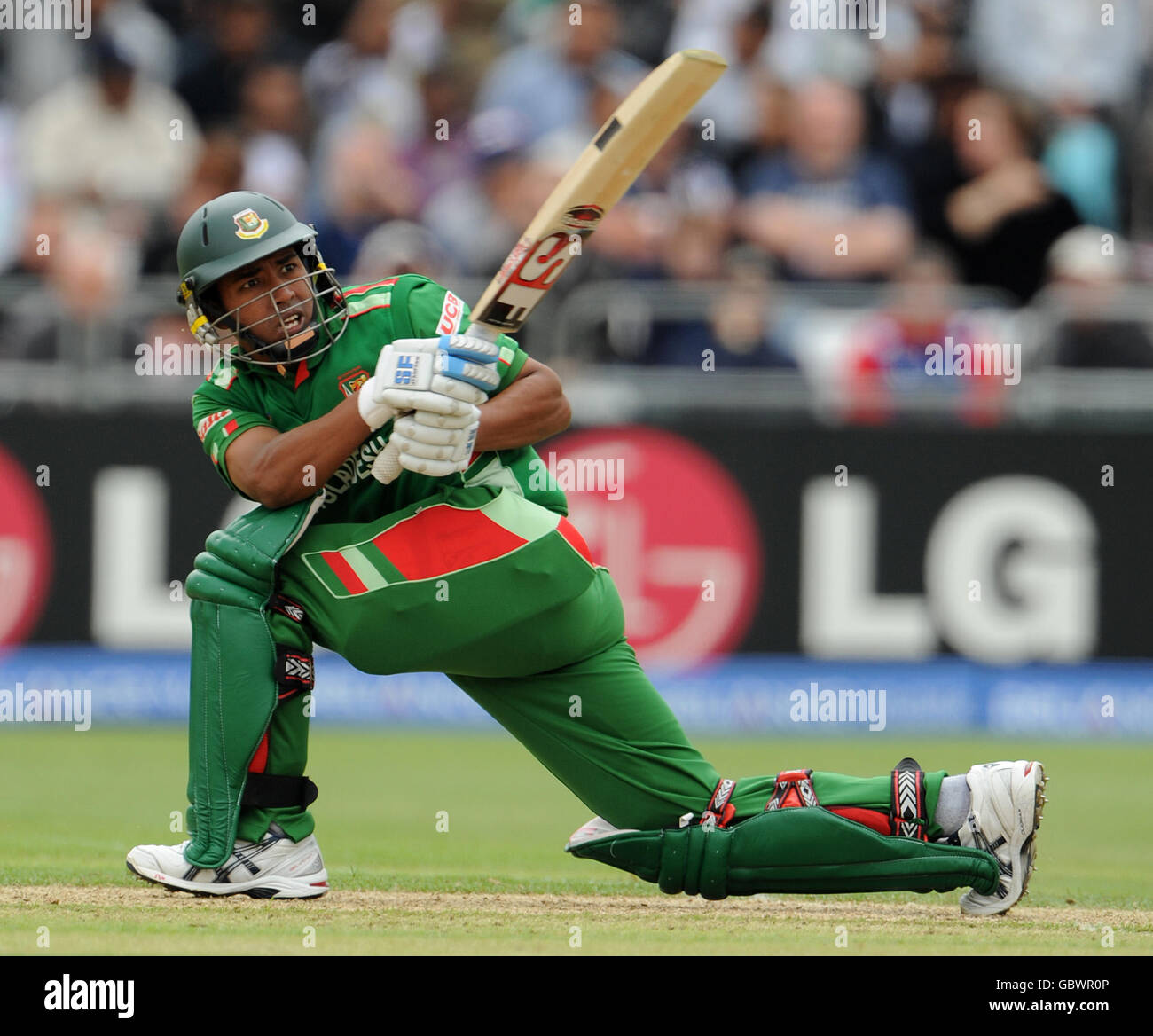 Bangladeshs raqibul hasan bats against irleand hi-res stock photography ...