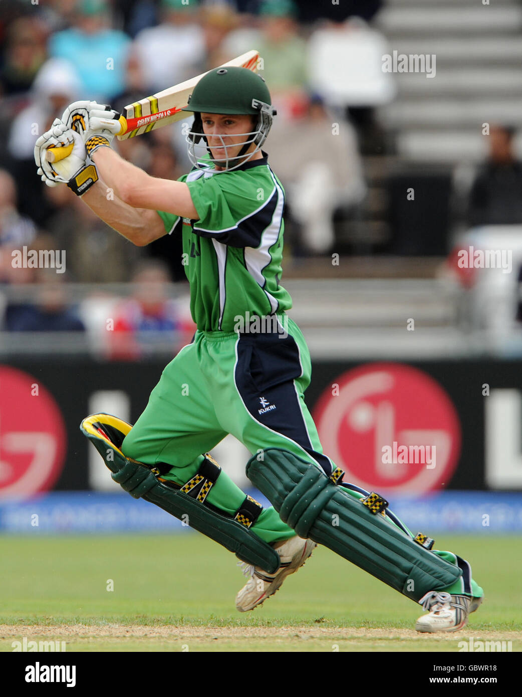 Ireland's William Porterfield bats against Bangladesh Stock Photo - Alamy