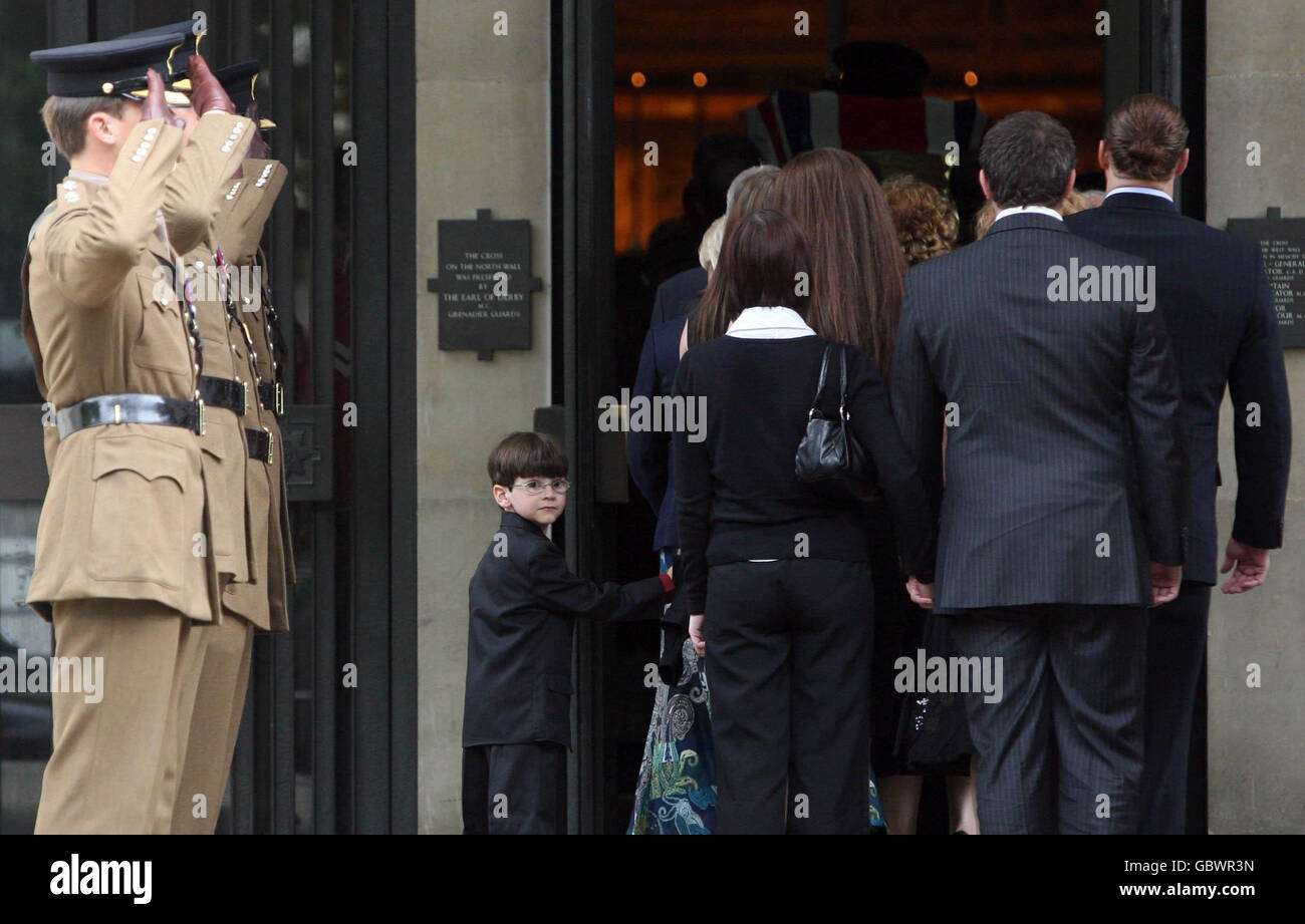 Friends and family of Major Sean Birchall of the 1st Battalion Welsh ...