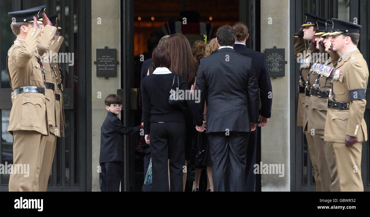 Friends and family of Major Sean Birchall of the 1st Battalion Welsh ...