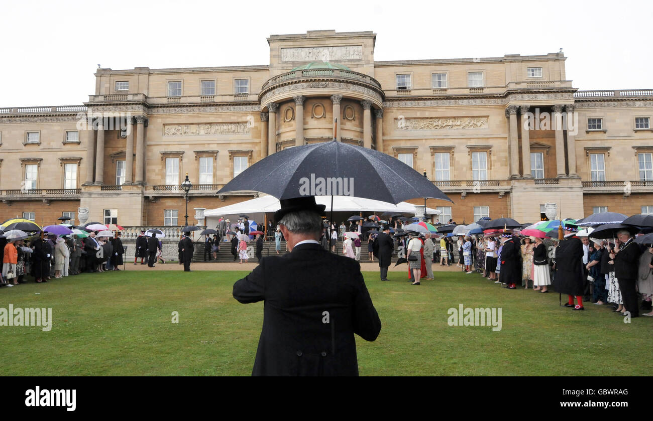 Guests at the first Royal Garden Party of the summer at Buckingham ...