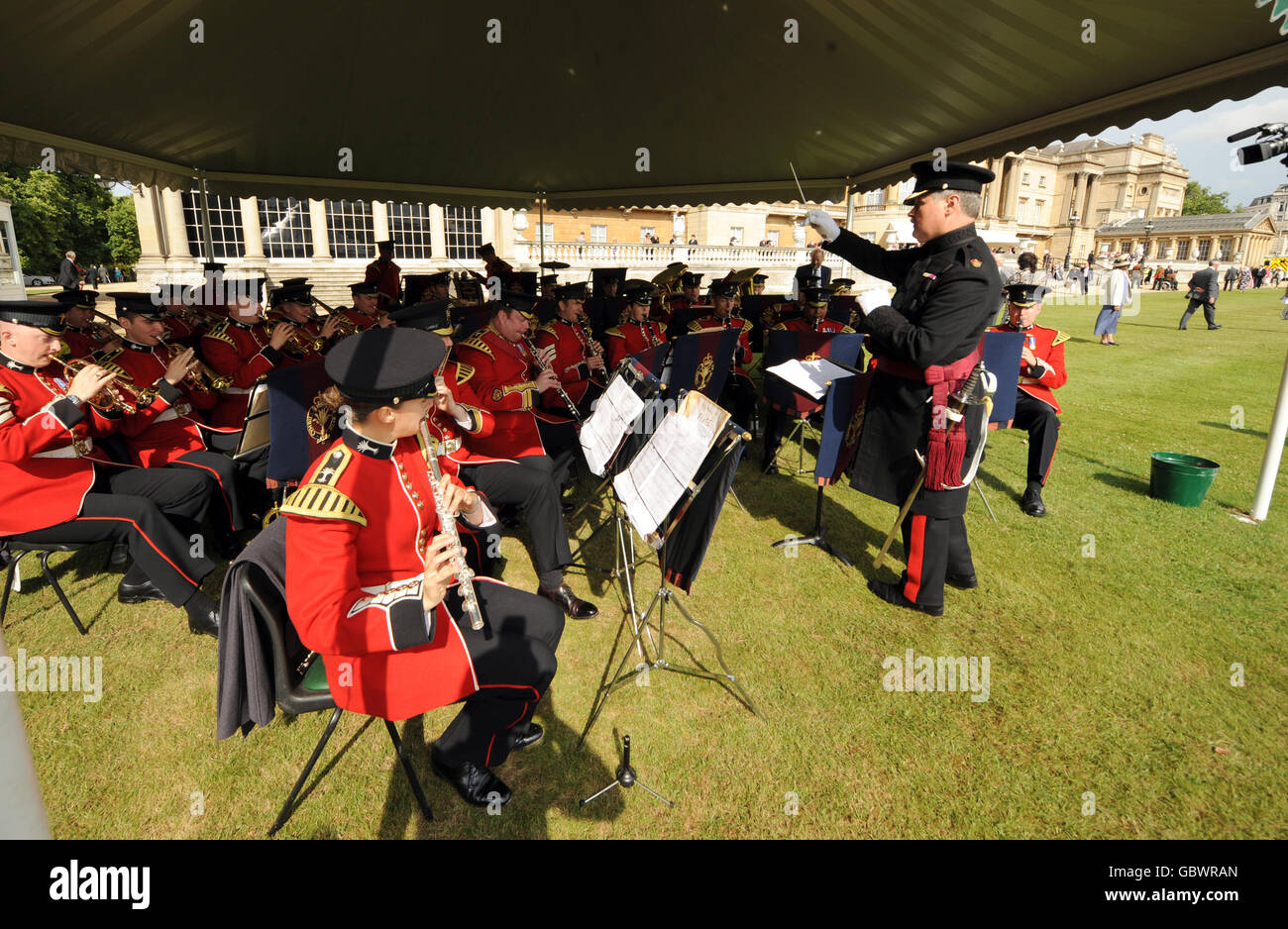 The first Royal Garden Party of the summer at Buckingham Palace, London ...