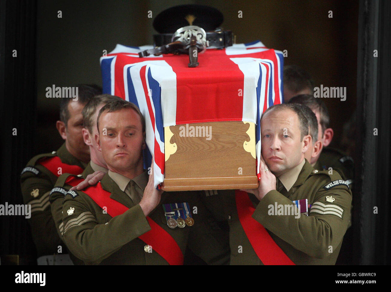 Major Sean Birchall funeral Stock Photo - Alamy