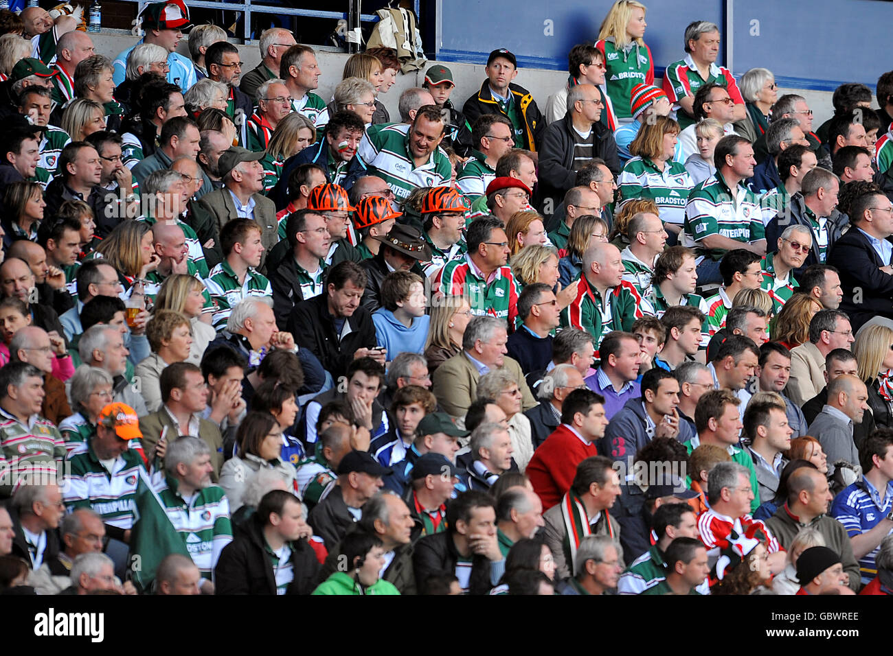 Leicester tigers fans show there support hi-res stock photography and ...