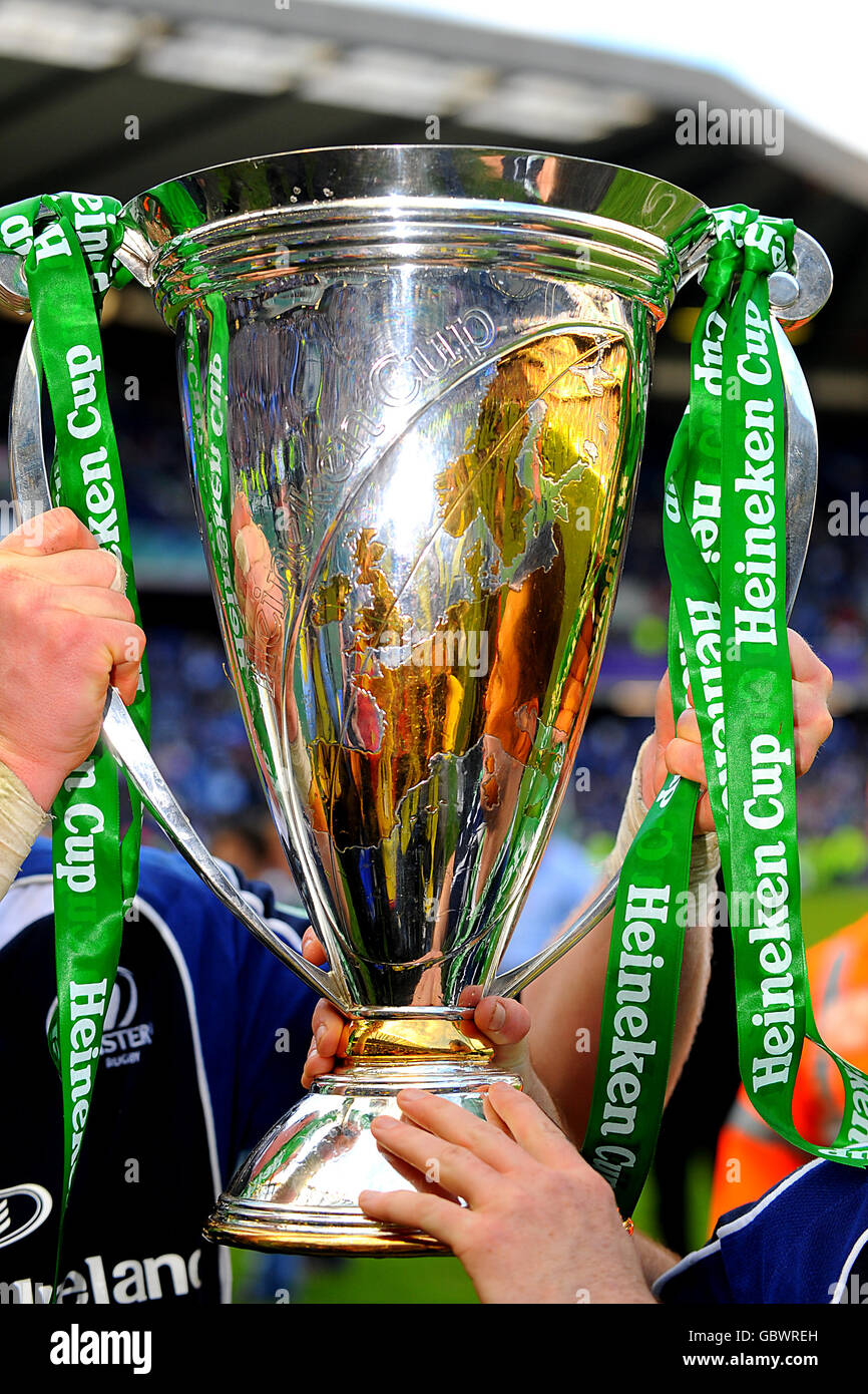 Rugby cup trophy hand ribbon hi-res stock photography and images - Alamy