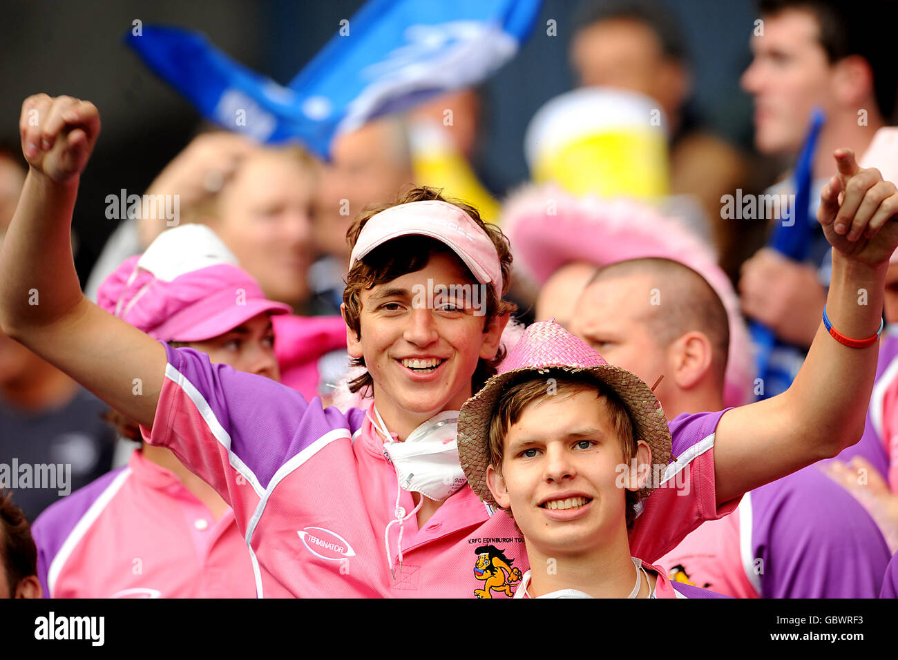 Rugby fans enjoy fans stands hi-res stock photography and images - Alamy