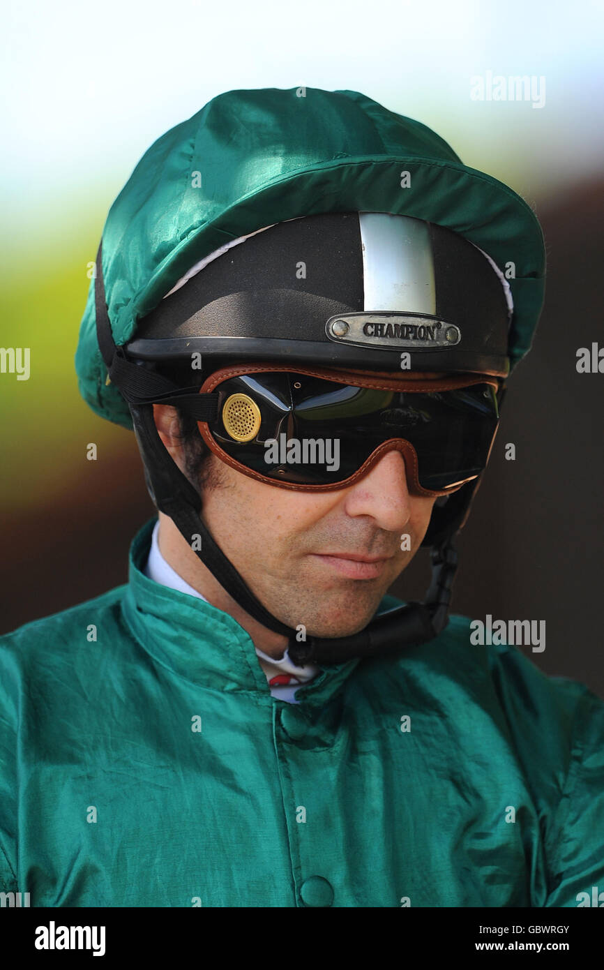 Horse Racing - Haydock Park. Jockey Alan Munro Stock Photo - Alamy