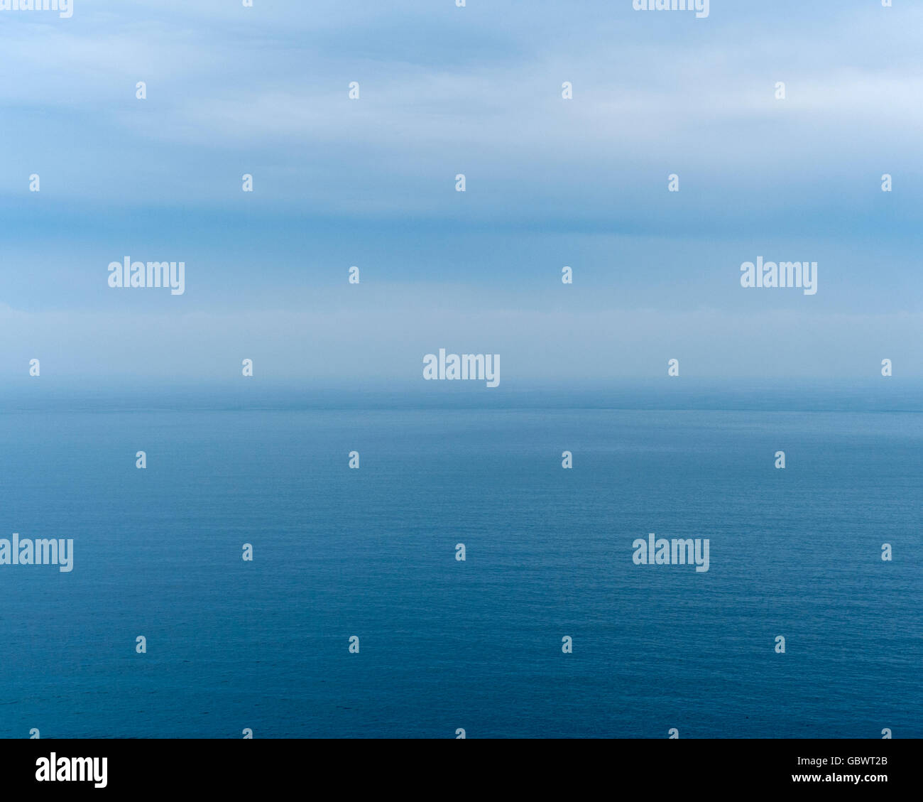 Summer Sea Fret, Atlantic Ocean, West Cornwall, England, UK Stock Photo ...