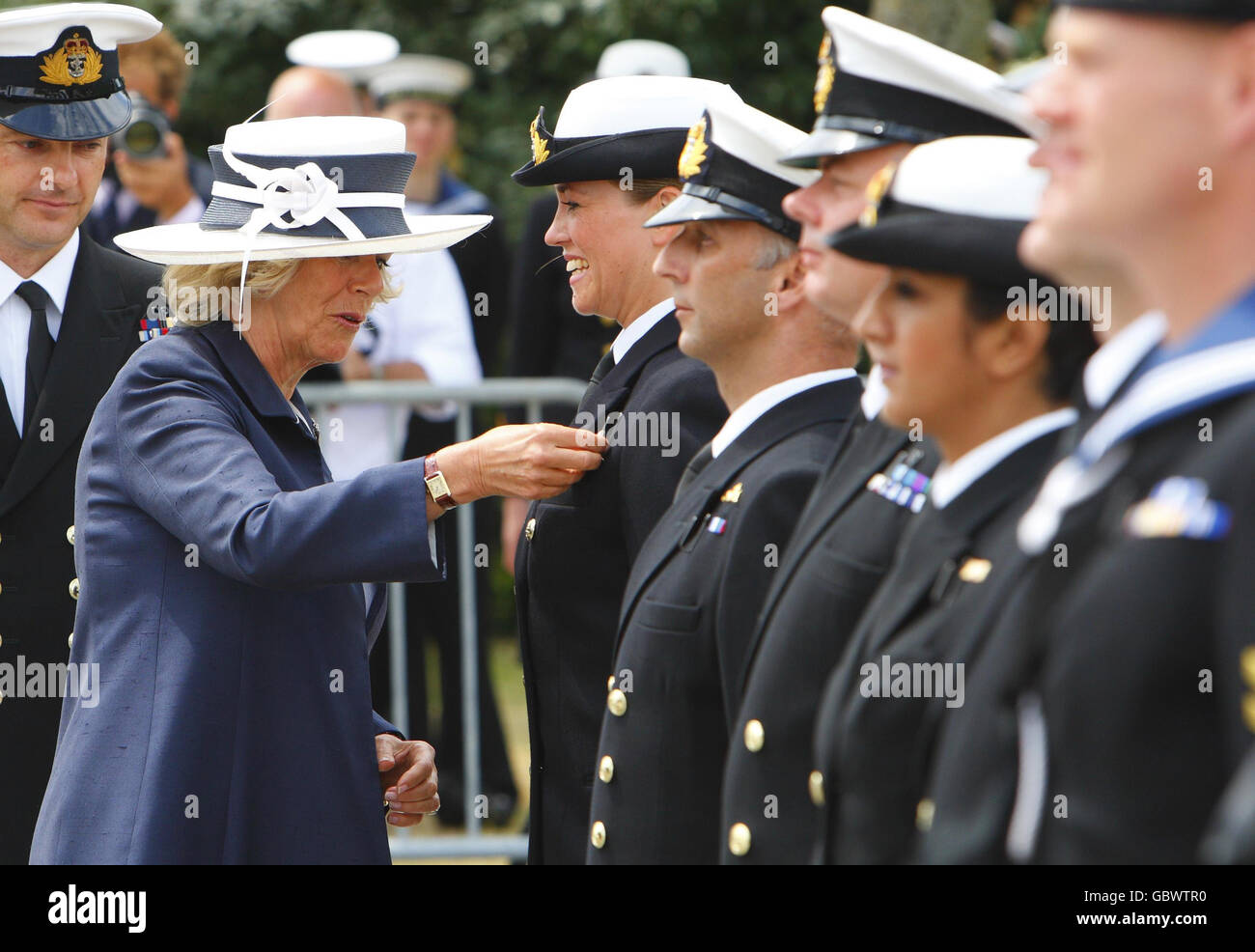 The Duchess of Cornwall in her role as Commodore in Chief, Royal Naval ...