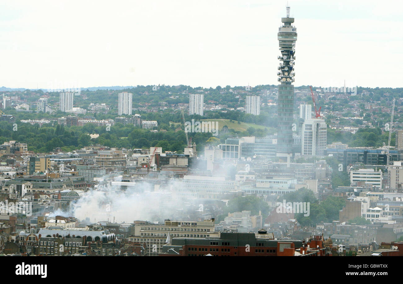 Soho london aerial hi-res stock photography and images - Alamy