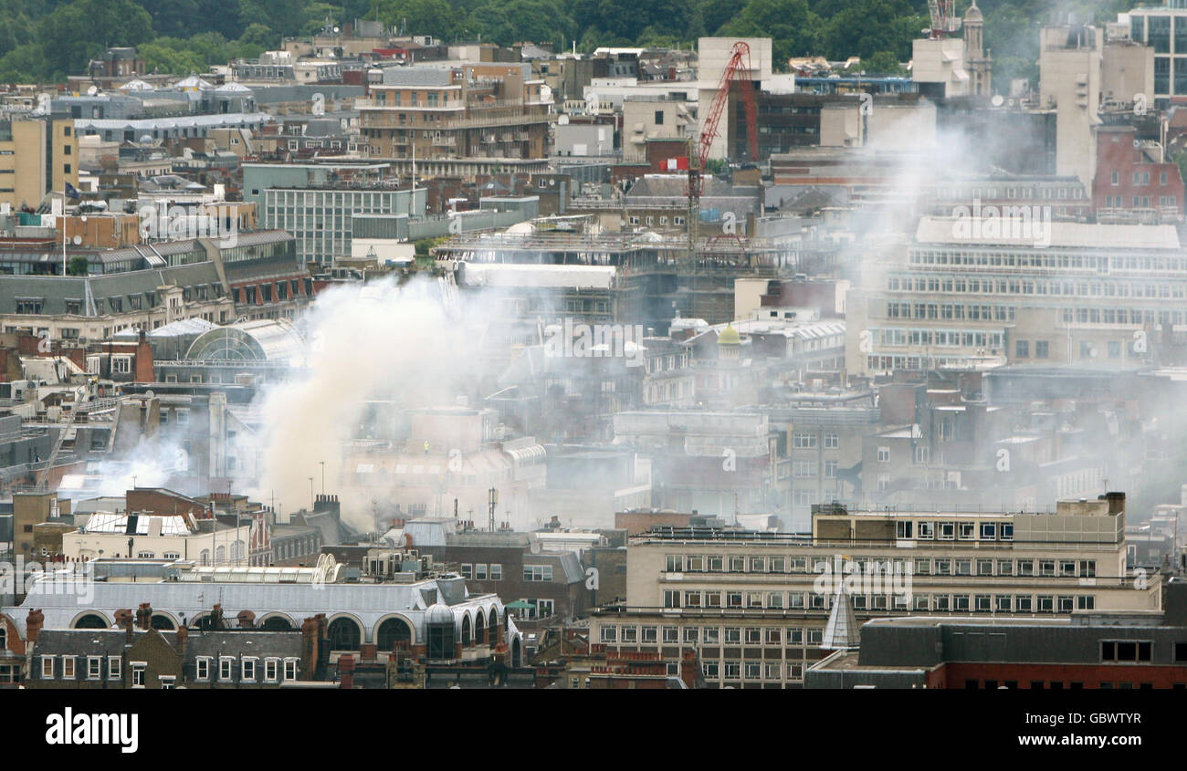 London soho from above hi-res stock photography and images - Alamy