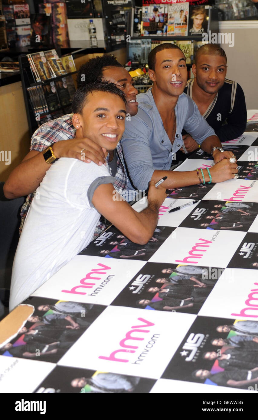 JLS Signing - London. Former X Factor stars, JLS during a signing at ...