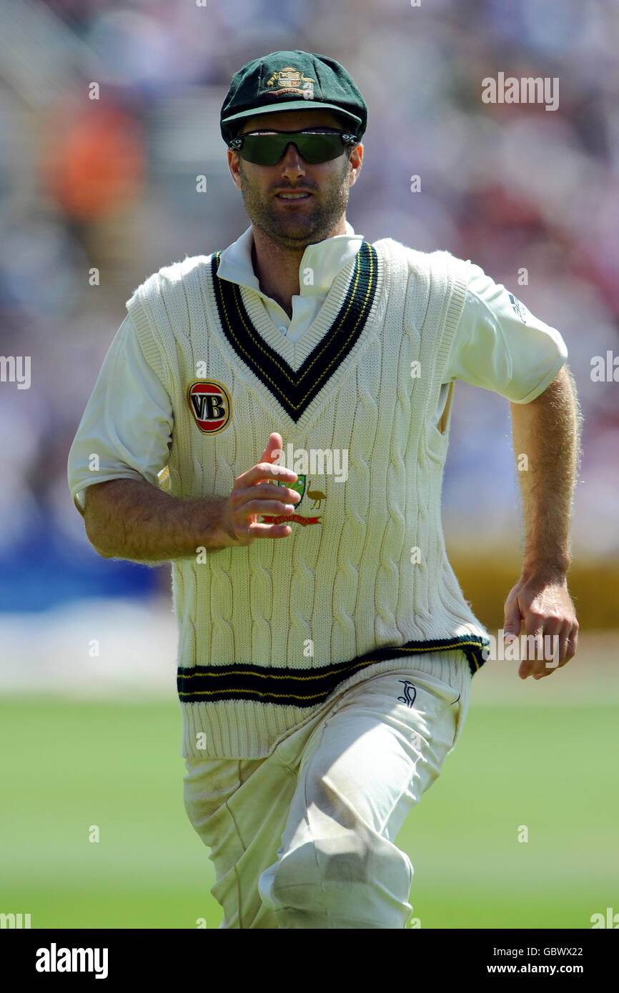 Australias michael clarke day five first test match sophia gardens hi ...