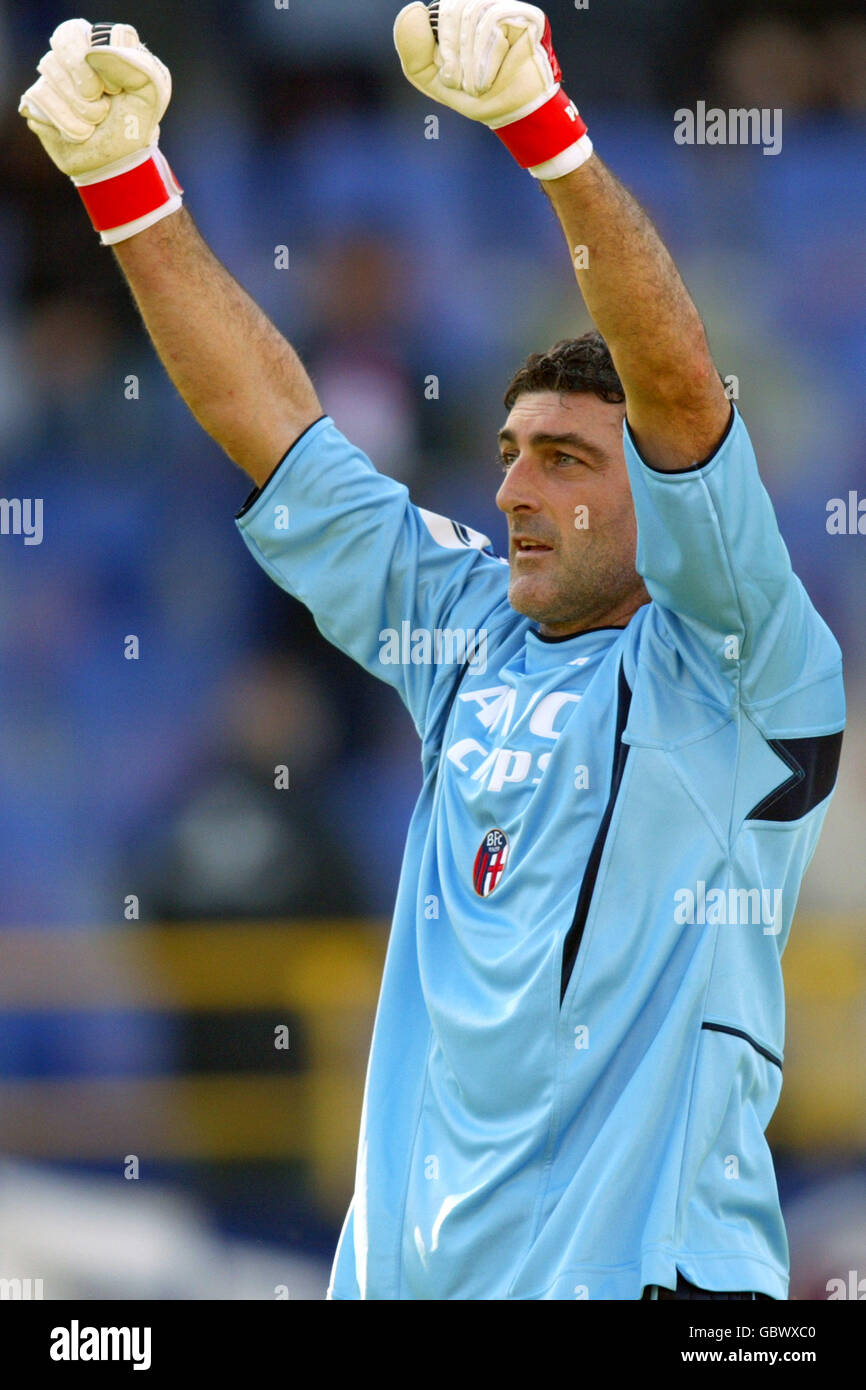 Bologna Goalkeeper Gianluca Pagliuca High Resolution Stock Photography ...
