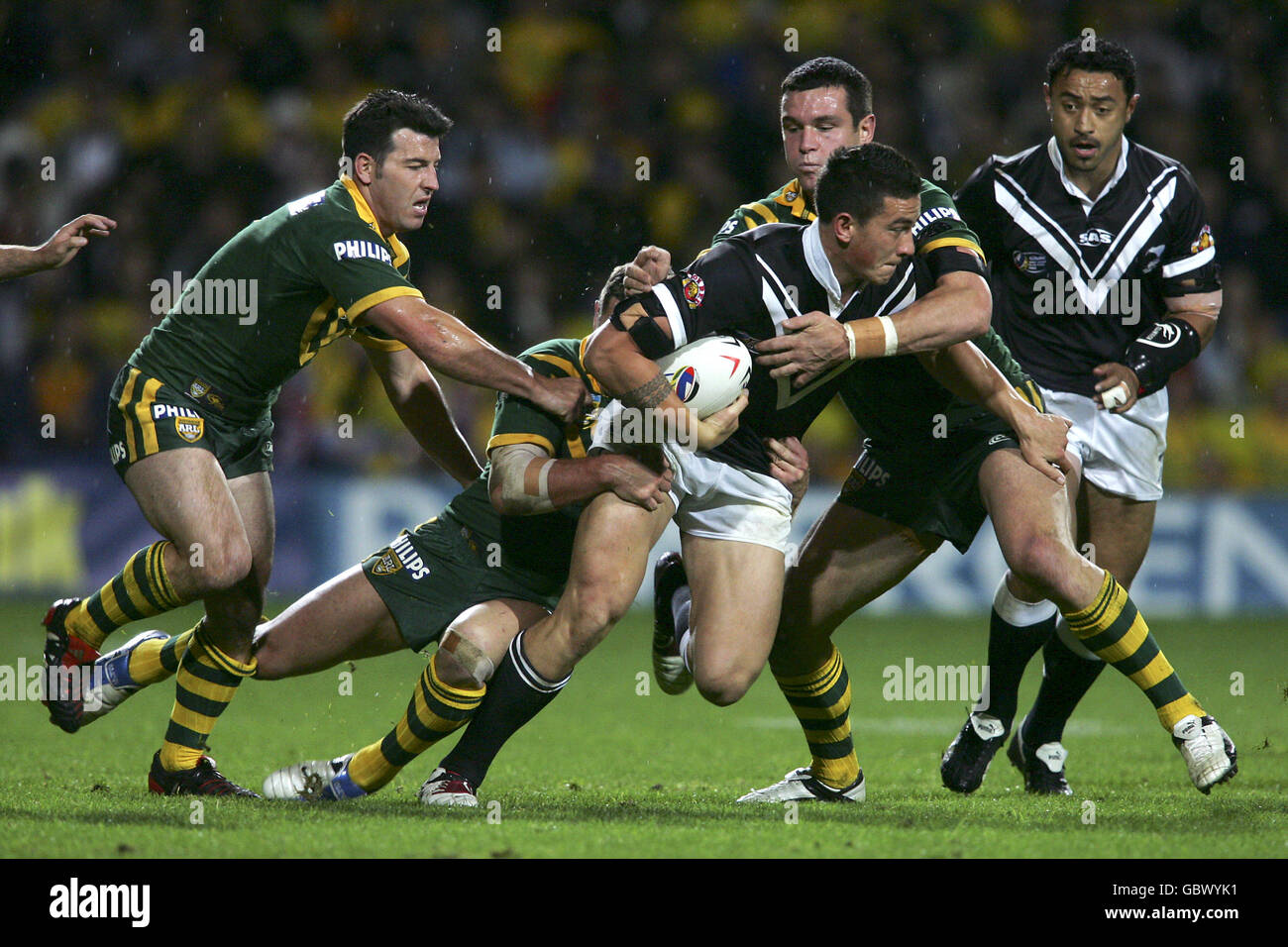 Rugby League - Gillette Tri-Nations - Australia v New Zealand Stock ...