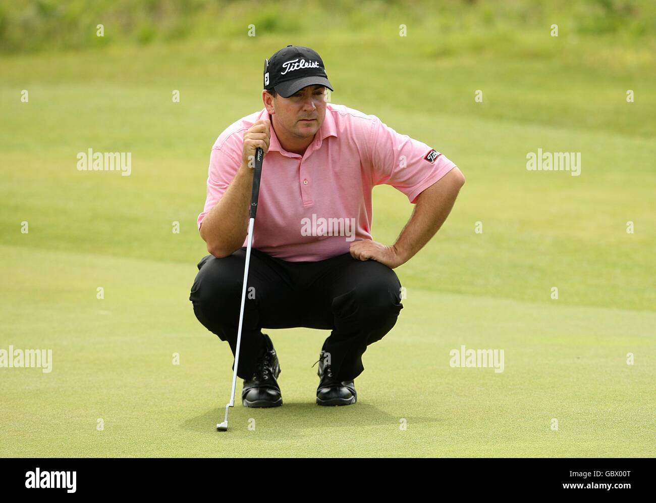 USA's Ben Curtis in action during the first day of the Open ...
