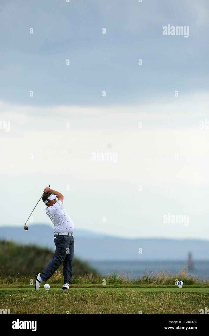Australia's Timothy Wood in action during the first day of the Open ...