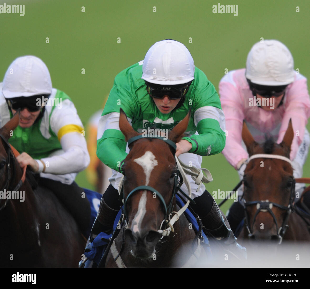 Horse Racing - Epsom Live! - Epsom Downs Racecourse Stock Photo - Alamy