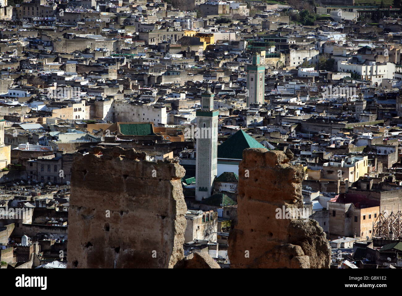 The Medina of old City in the historical Town of Fes in Morocco in ...
