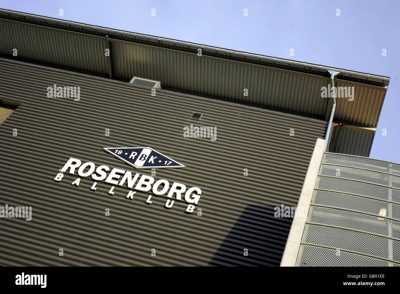 A general view of the Lerkendal Stadium, home of Rosenborg Stock Photo ...