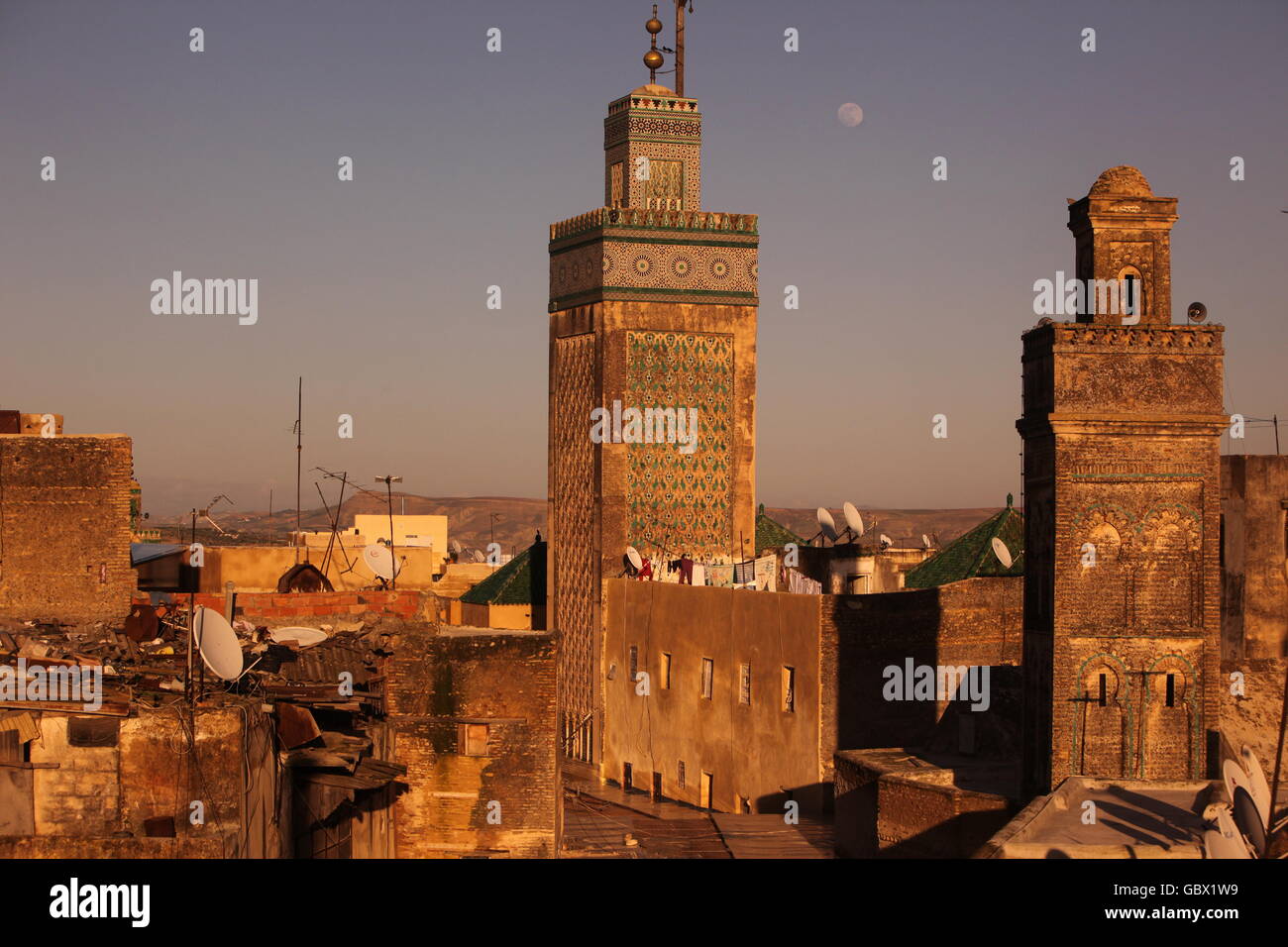 The Medina of old City in the historical Town of Fes in Morocco in ...