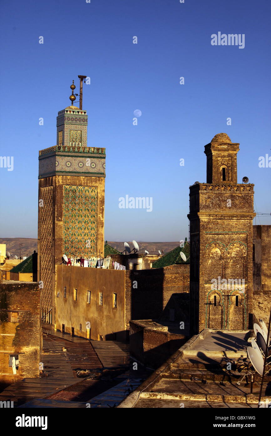 The Medina of old City in the historical Town of Fes in Morocco in ...