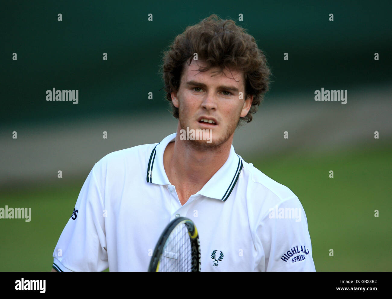 Great Britain's Jamie Murray in action during his doubles match with ...