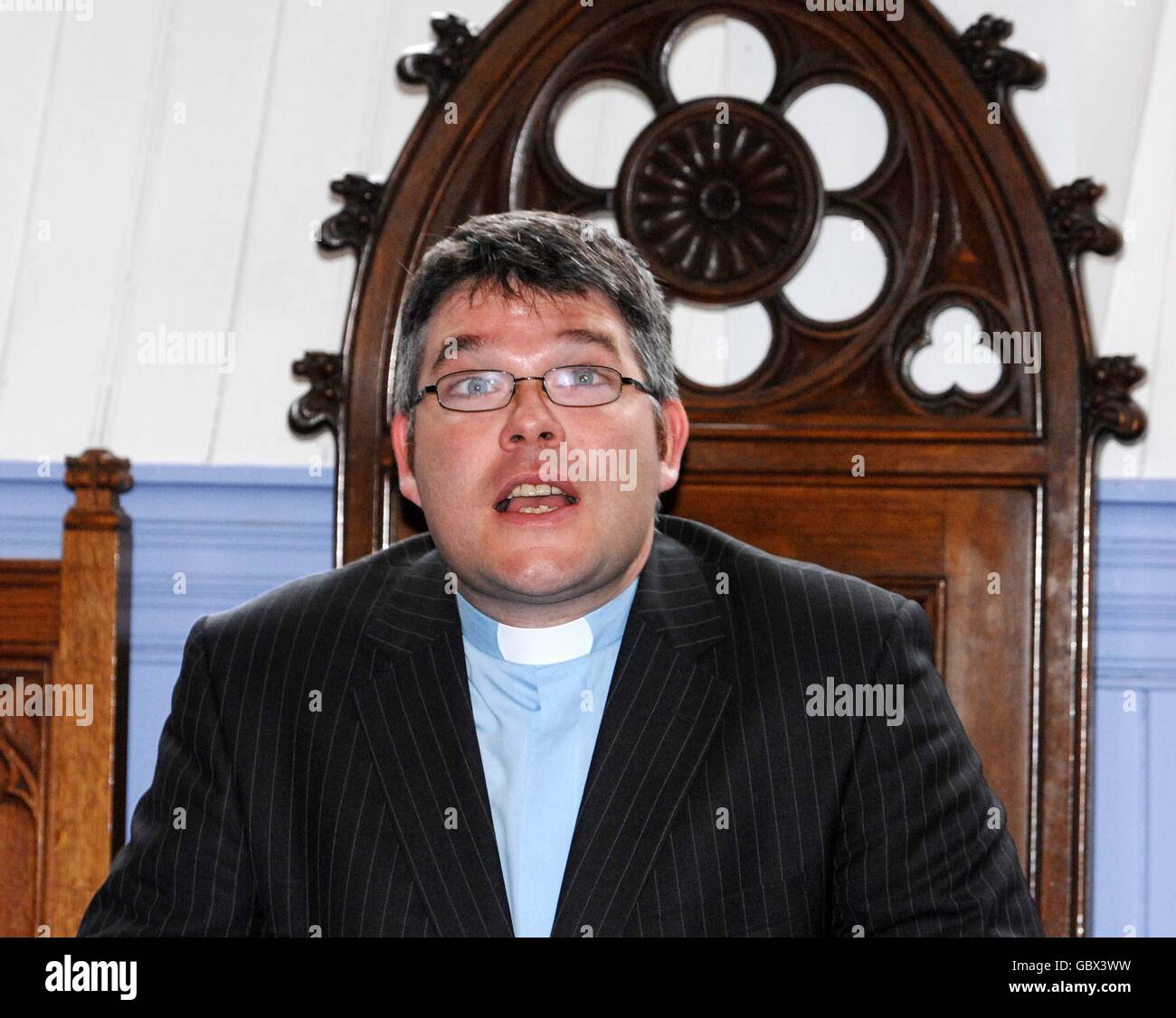 Gay minister Reverend Scott Rennie at Queen's Cross Church, Aberdeen ...