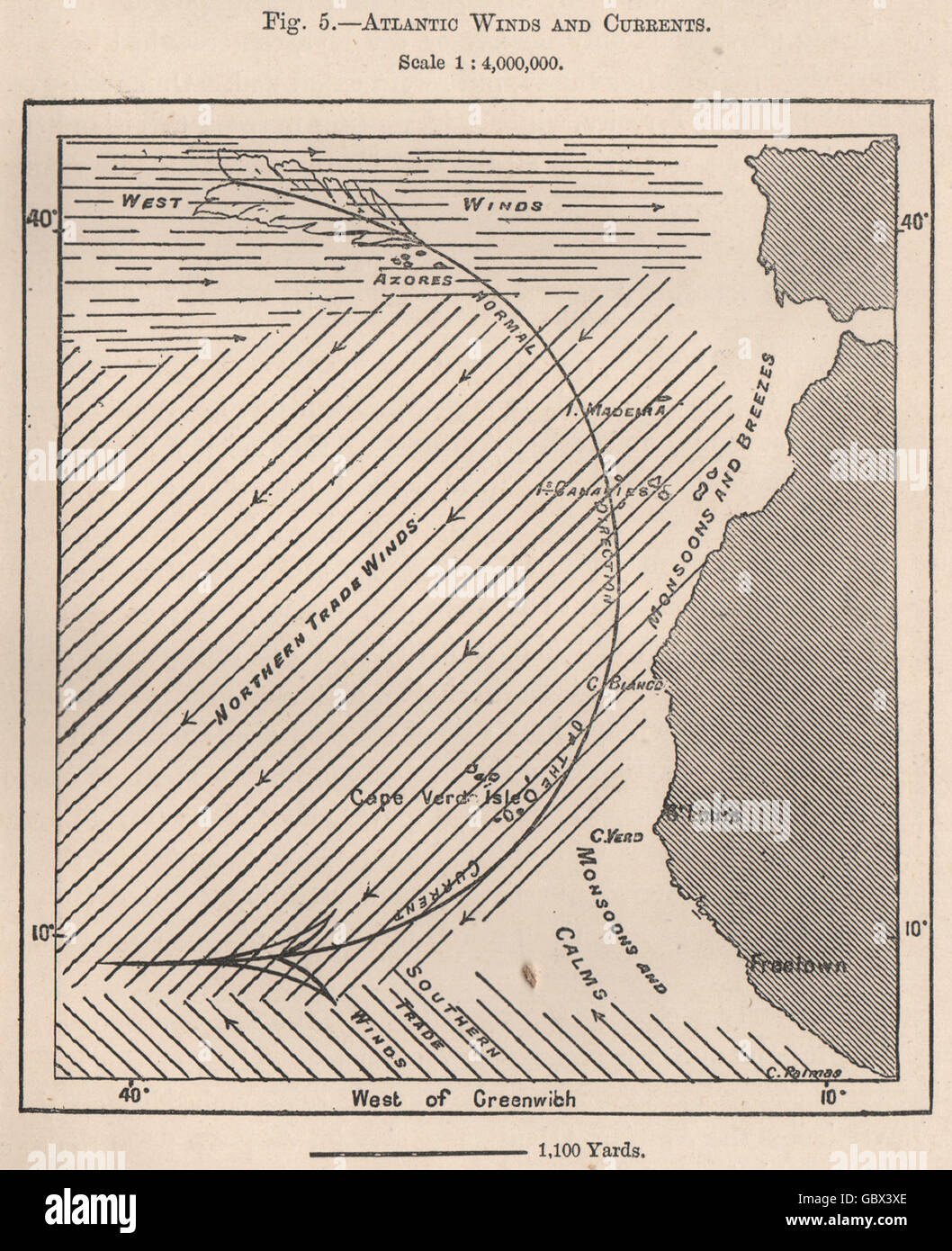 Atlantic ocean currents map hi-res stock photography and images - Alamy