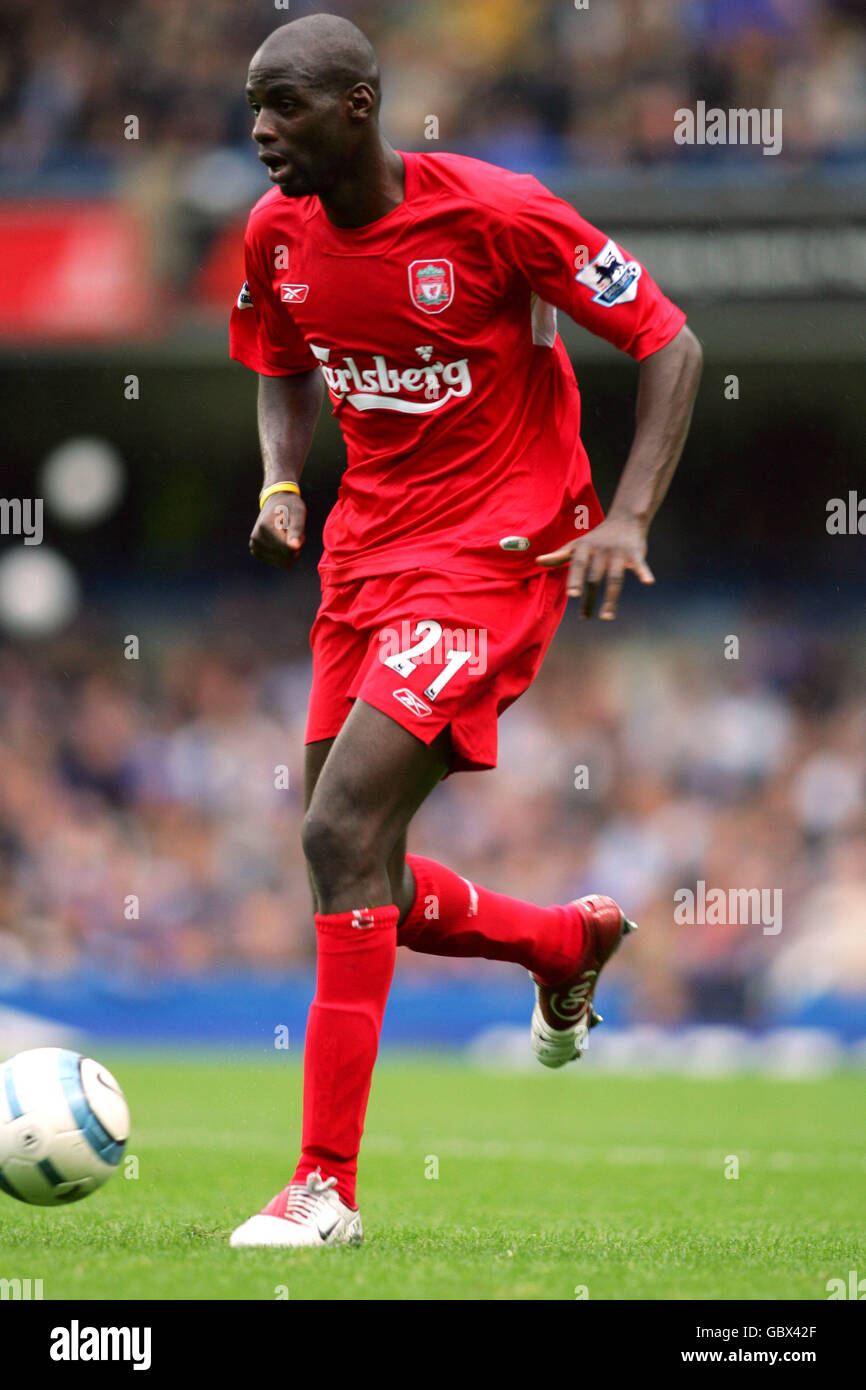 Soccer - FA Barclays Premiership - Chelsea v Liverpool. Djimi Traore ...