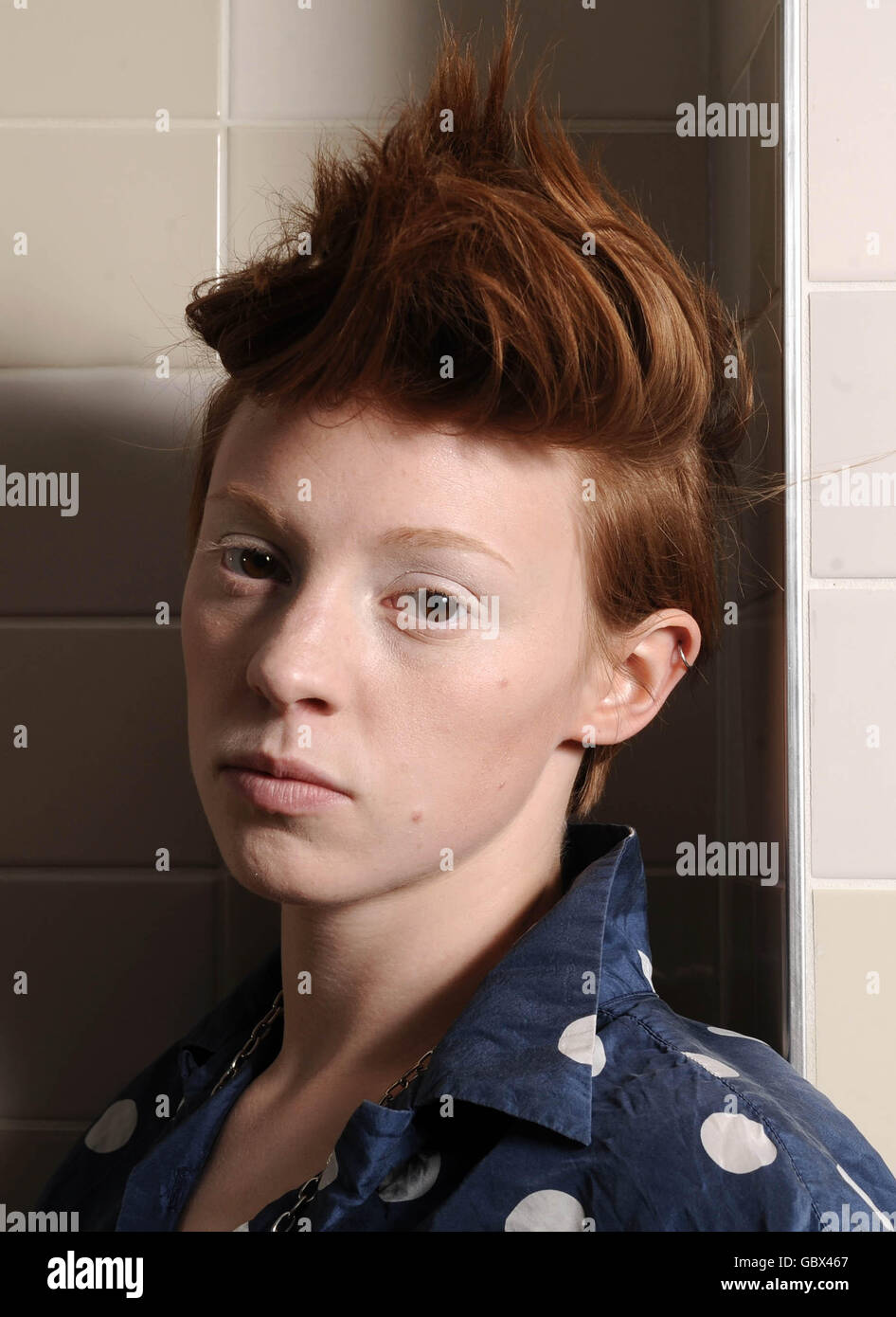 Elly Jackson, from pop duo La Roux at the Universal Music office in ...